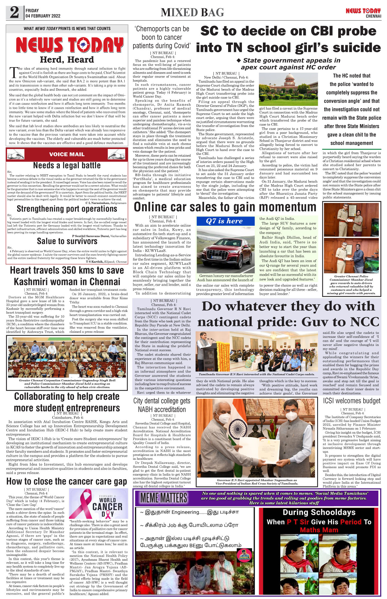 4 - February - 2022 - News Today | First with the news