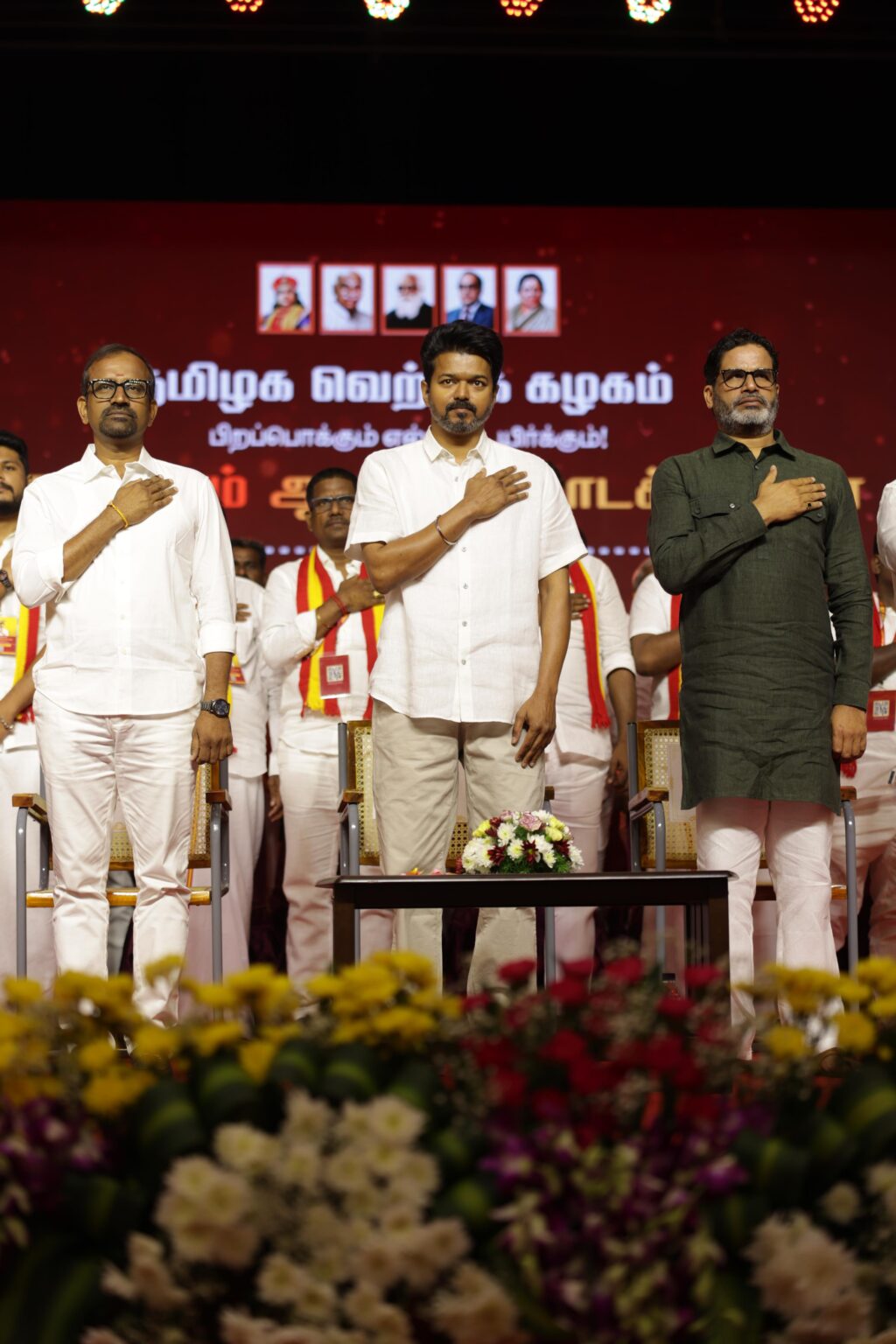 Vijay launches ‘Get Out’ movement at TVK’s anniversary celebration ...