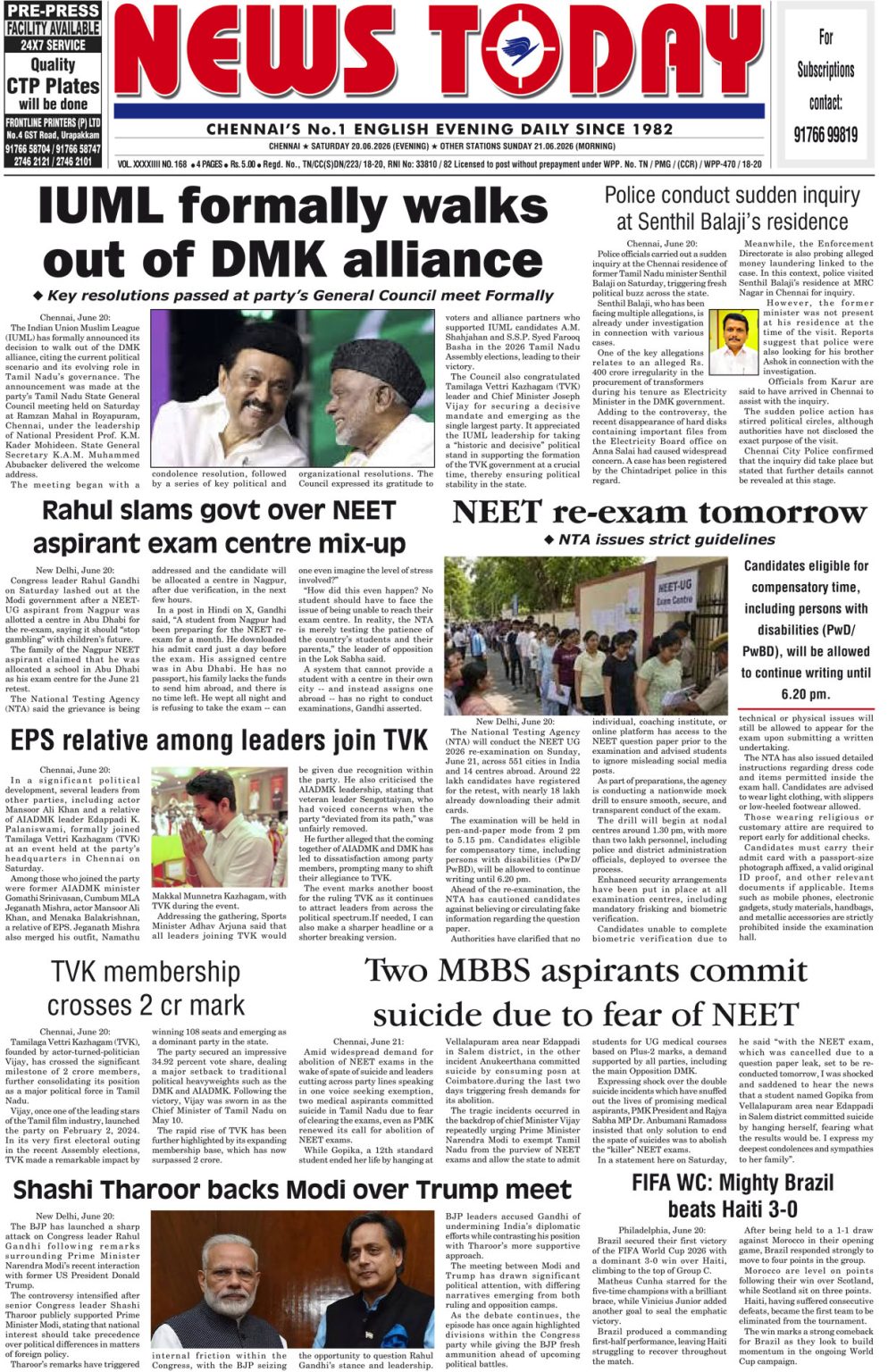 20062026-Pg-1 - News Today | First with the news