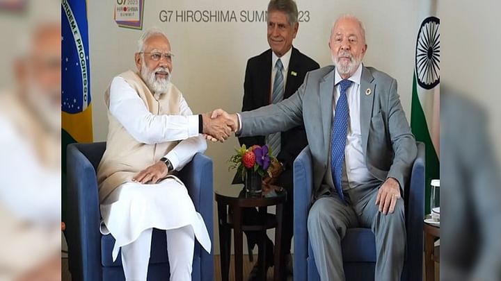 G7: Modi holds meeting with Brazil's President Silva - News Today ...