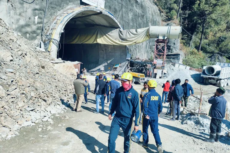 Tunnel collapse: Efforts on to rescue 40 workers - News Today | First ...