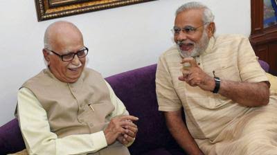 Modi greets L K Advani on his birthday - News Today | First with the news
